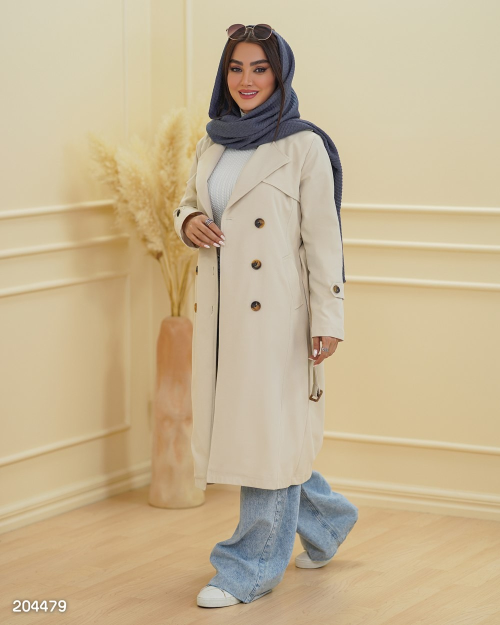 خرید پالتو بلند مدل یاسان کد 2044 | شاپینو